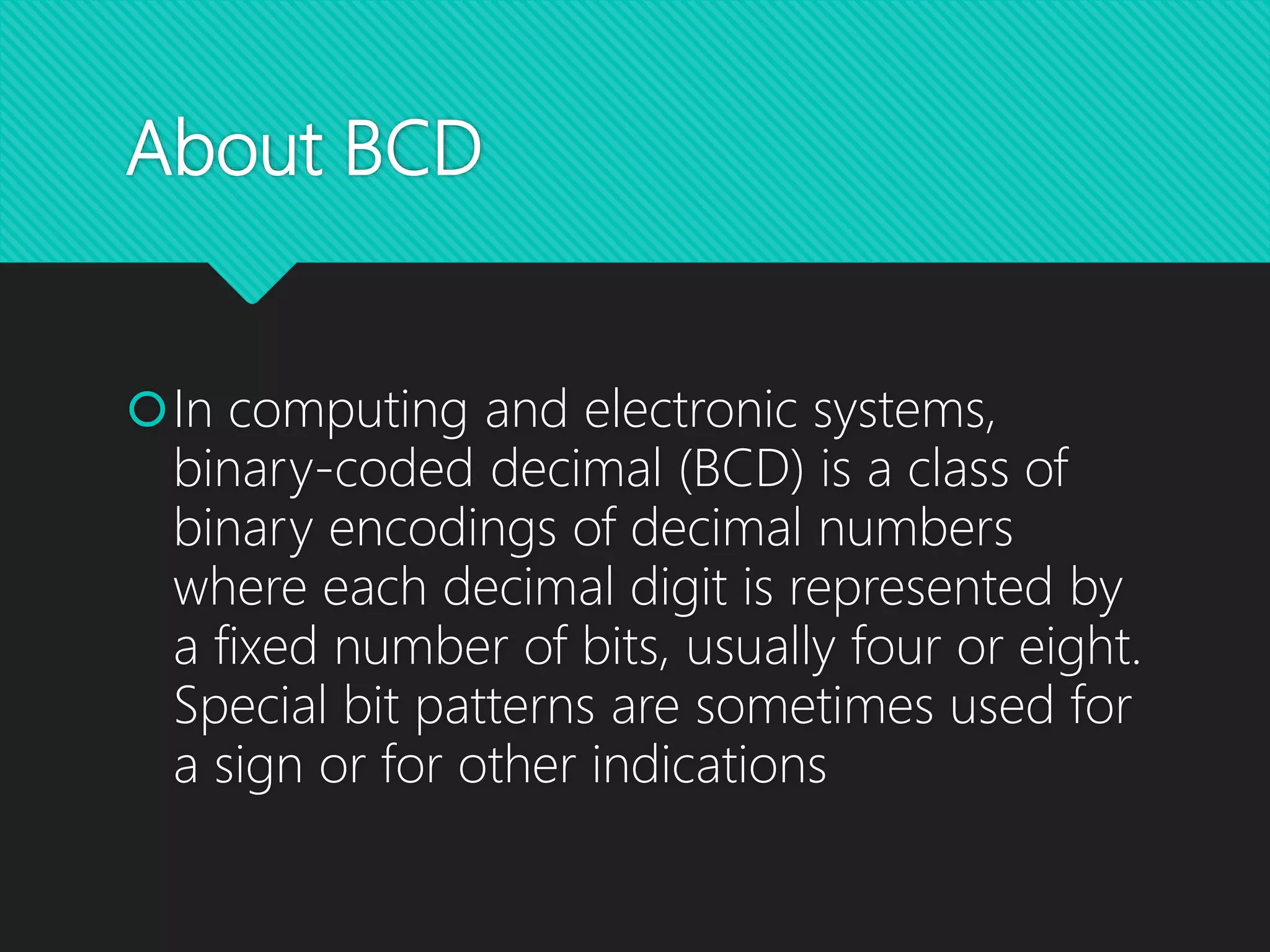 Digital electronics- BCD & Decoder | PPTX
