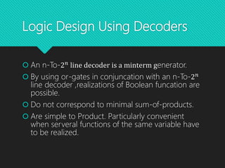 Digital electronics- BCD & Decoder | PPTX