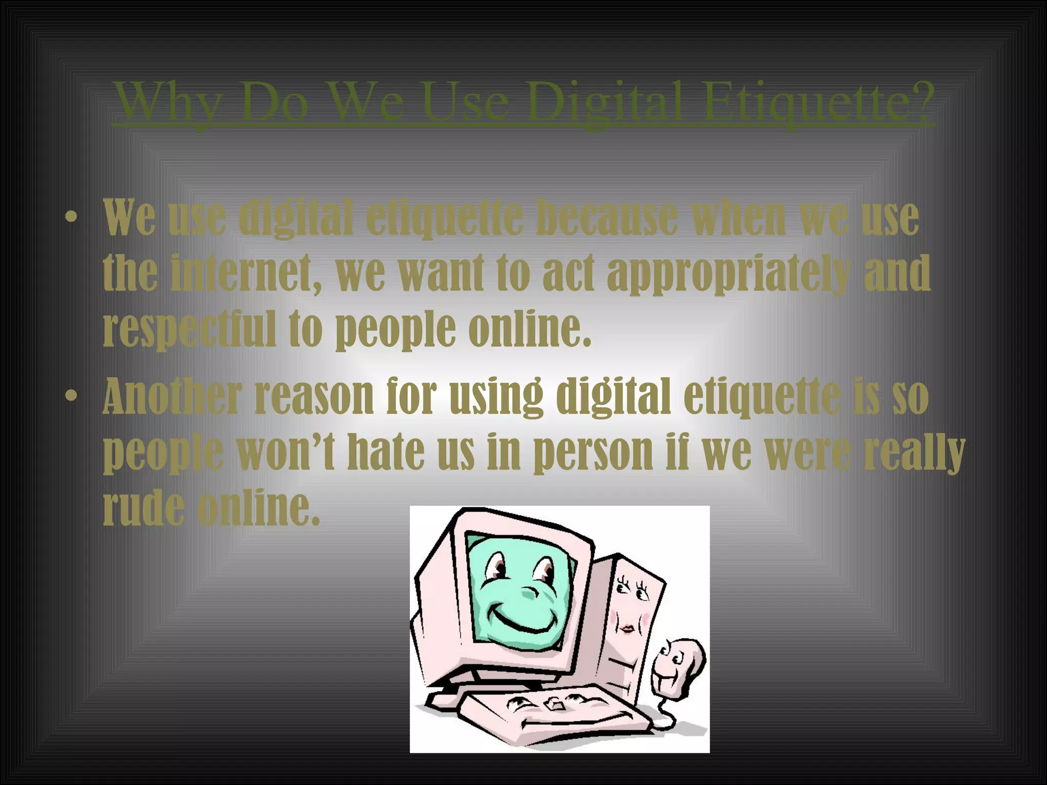 Digital Etiquette | PPT