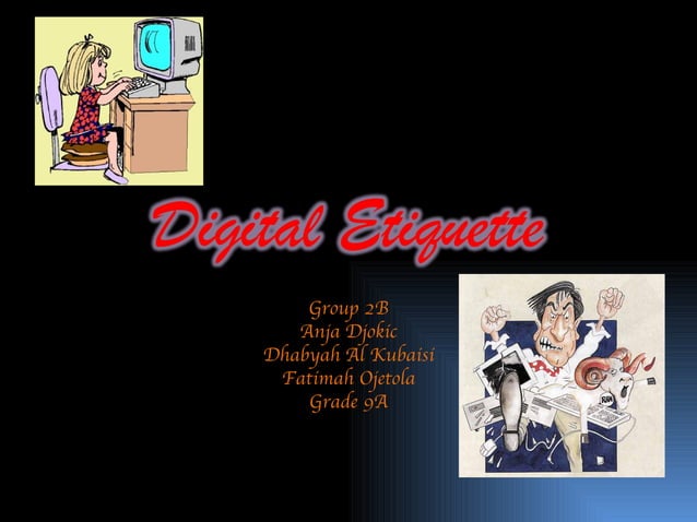 Digital Etiquette | PPT | Internet Safety | Parenting