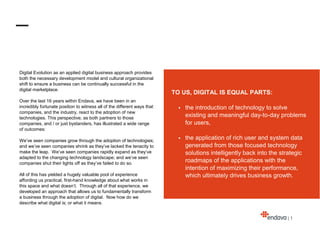 DIGITAL EVOLUTION: A SUSTAINABLE APPROACH TO DIGITAL BUSINESS GROWTH | PPT