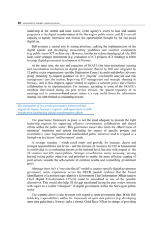 OECD Digital Government Review of Norway - Assessment & Recommendations ...