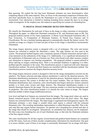 Digital Image Forgery Detection Using Improved Illumination Detection Model | PDF