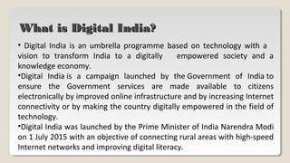 9 Pillars of Digital india | PPT