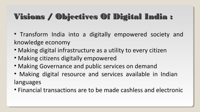 9 Pillars of Digital india | PPT