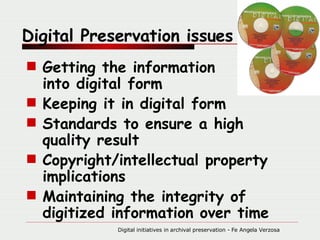 Digital initiatives in archival preservation | PPT