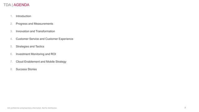 AIA Insurance Lanka Ltd - Insurer transformation Award 2022 | PPTX