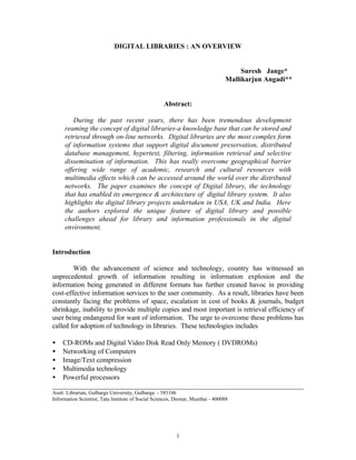 Digital library-overview | PDF