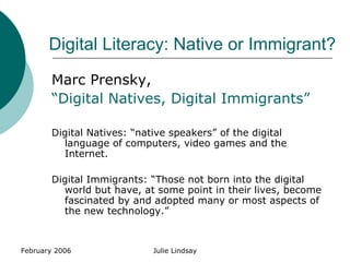 Digital Literacy: E-Learning ideals in the 21st century | PPT