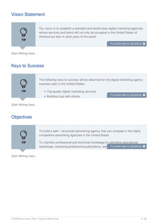 Digital Marketing Agency Business Plan Example | PDF