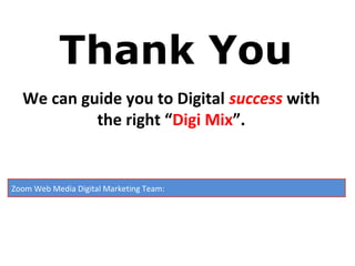Zoom Web Media - Digital marketing Service Offerings | PPT