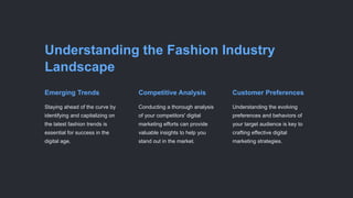 Elevate Your Brand with Digital Marketing for Fashion Industry | PPTX