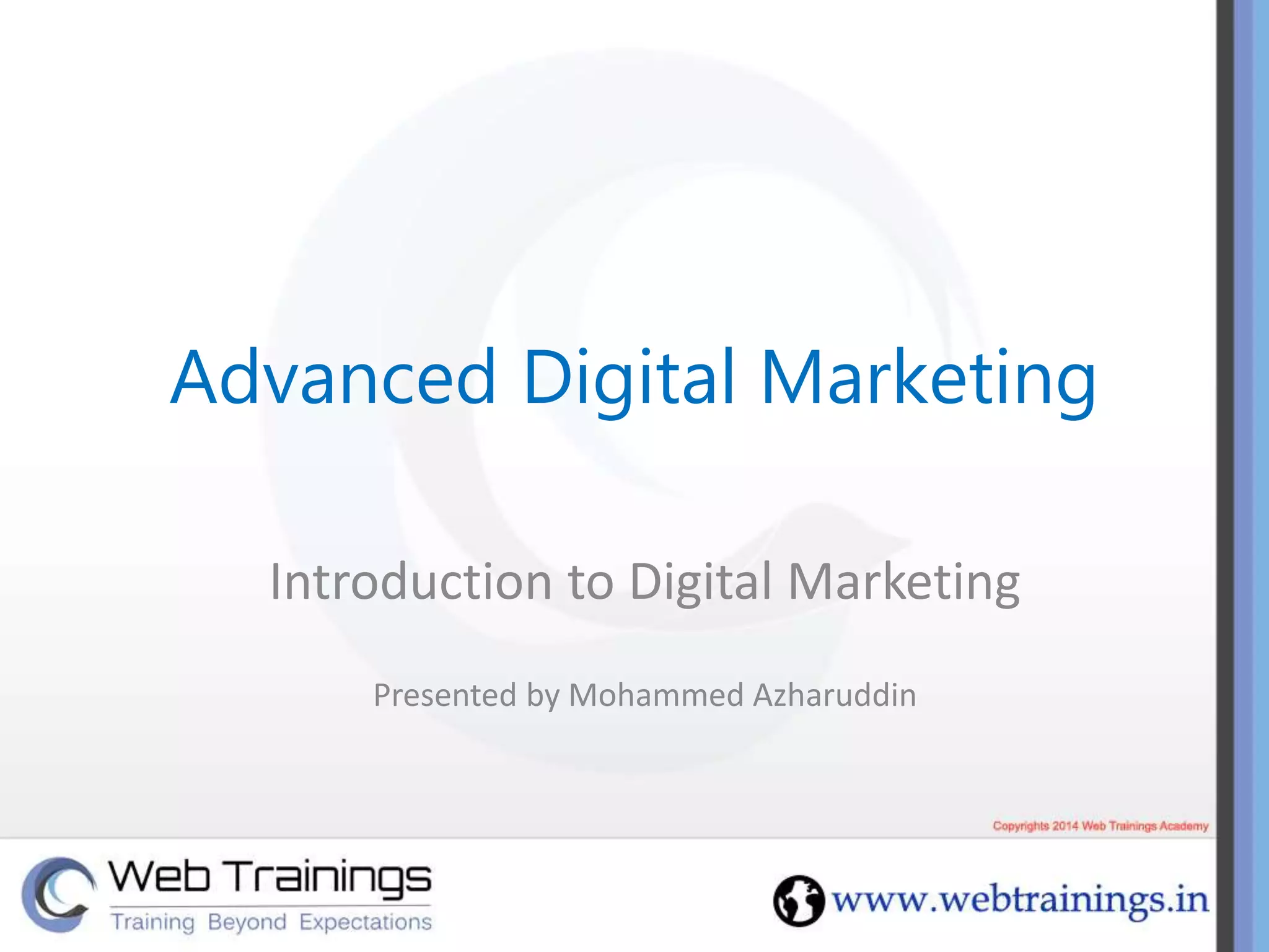 Digital Marketing PPT(Presentation) - Digital Marketing Strategies ...