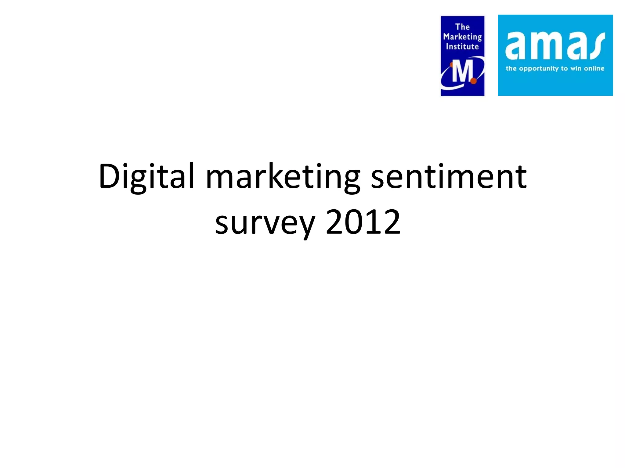 Irish-Digital-Marketing-Sentiment-Survey-2012 | PPT