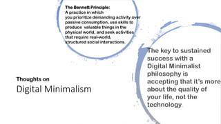 Digital minimalism | PDF