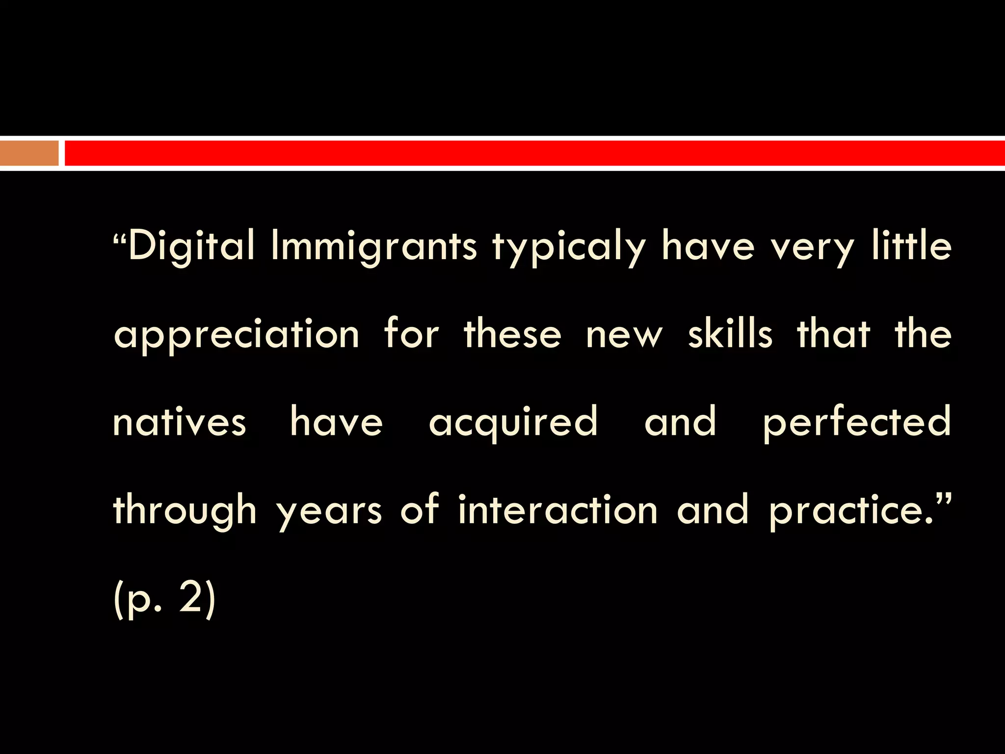Digital Natives, Digital Immigrants | PPT