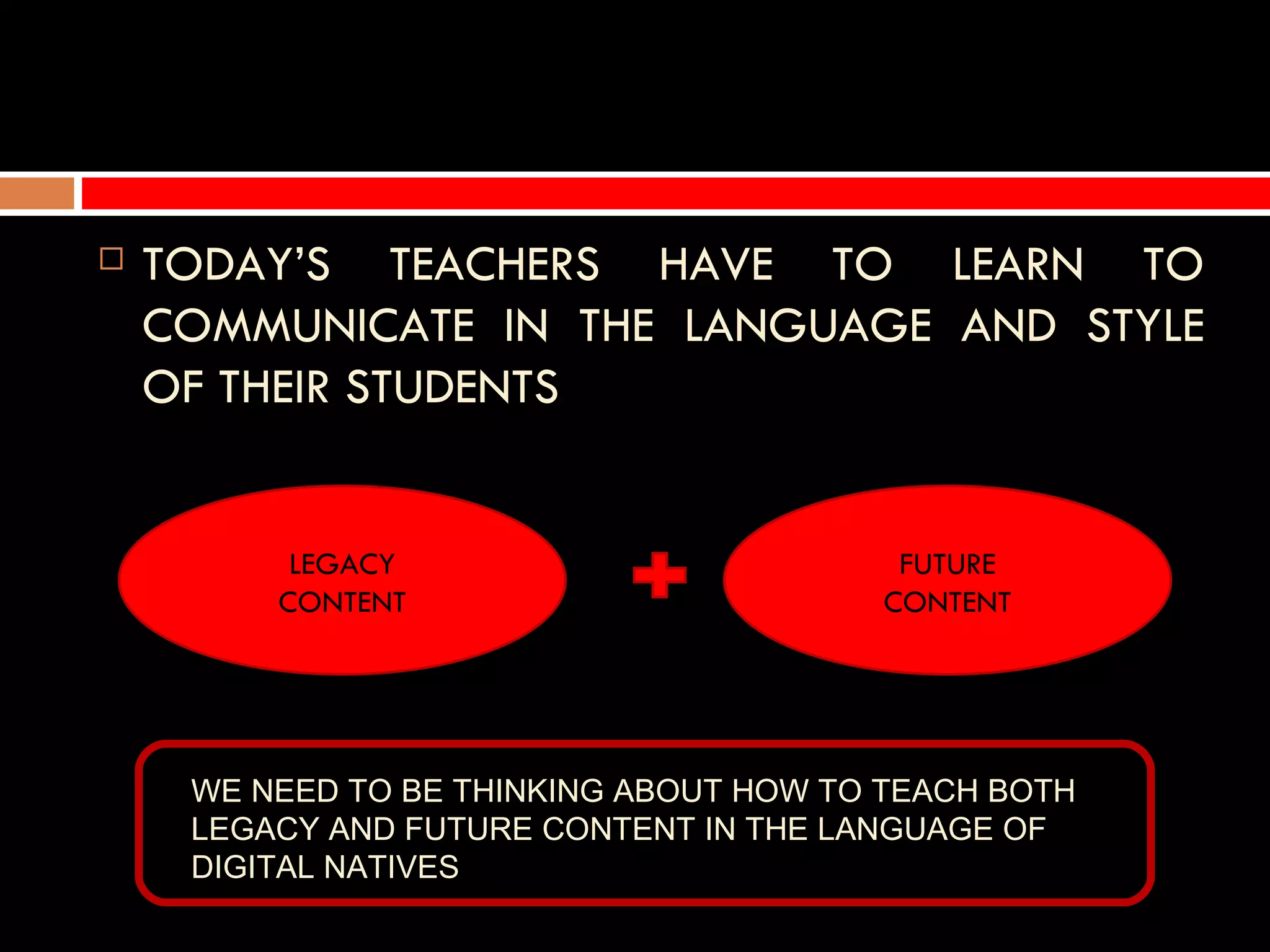 Digital Natives, Digital Immigrants | PPT | Online Education | Education