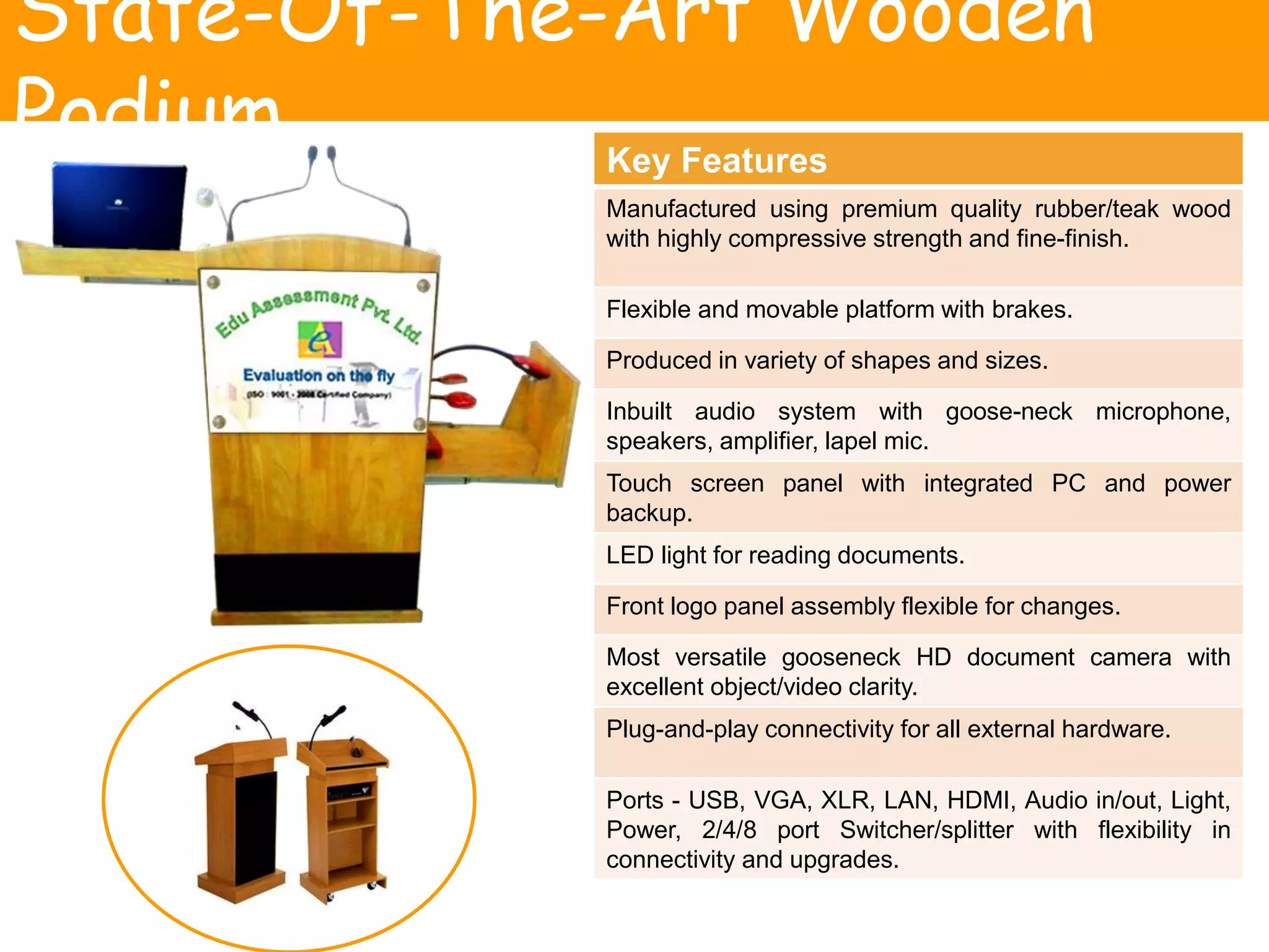 Digital podium- to make presenation interactive | PPSX