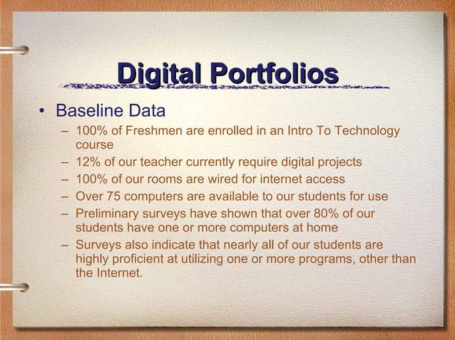 Digital Portfolios Overview | PPT | Education