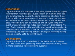 Digital recording | PPT