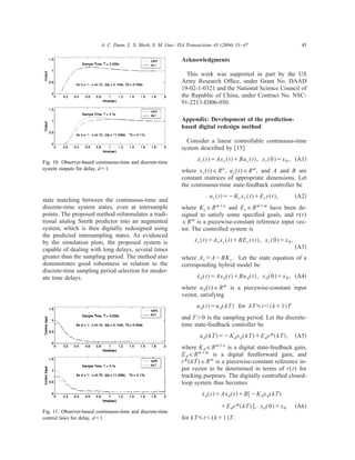 Digital redesign of analog Smith predictor for systems with input time delays | PDF