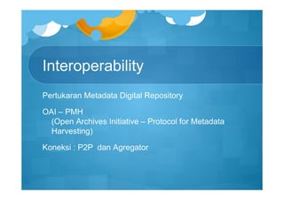 Digital repository | PPT