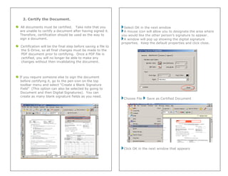 Digital Signature Instructions | PPT