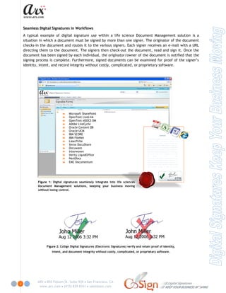 Digital Signatures for Document Management in Life Sciences | PDF