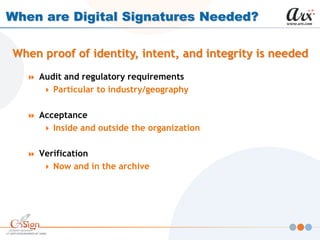 Digital Signatures: The Law and Best Practices for Compliance | PDF