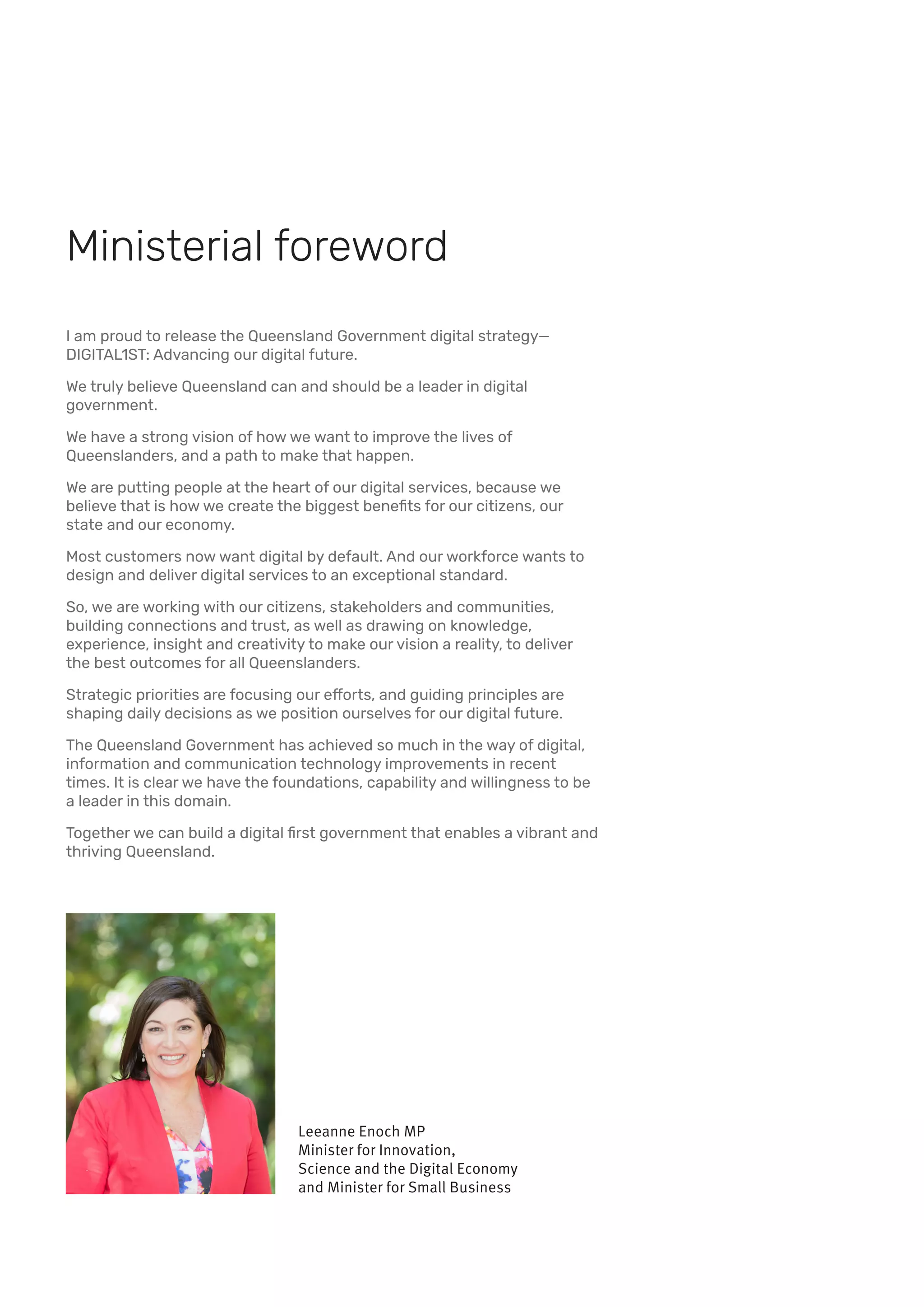 Queensland Digital Strategy | PDF