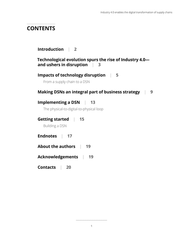 The rise of the digital supply network - IIOT Industry40 distribution | PDF