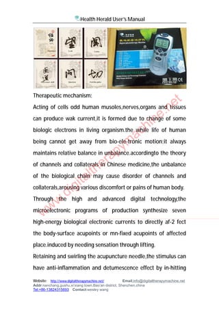 Digital therapy machine | PDF