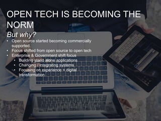 Using Open Technologies to Enable Digital Transformation in the ...