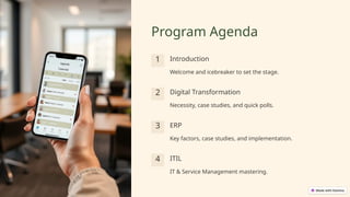 Digital-Transformation-ERP-and-ITIL-Training documentation | PPTX