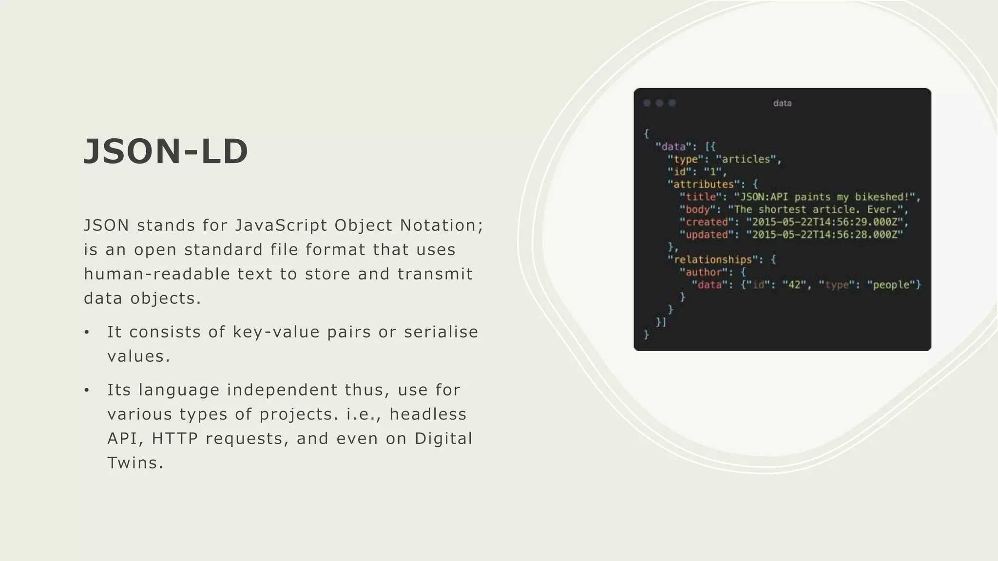Digital Twin: jSON-LD, RDF | PPTX