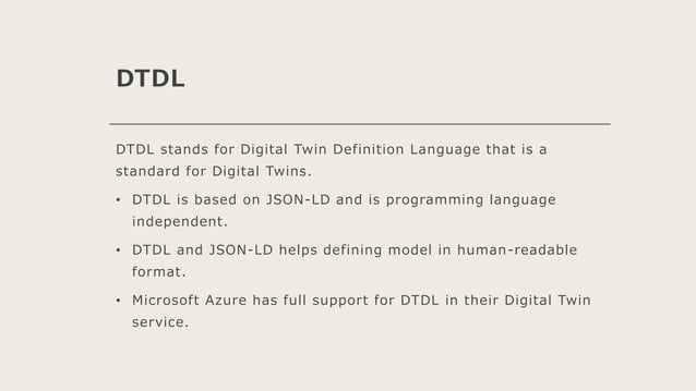 Digital Twin: jSON-LD, RDF | PPTX | Databases | Computer Software and Applications