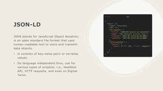 Digital Twin: jSON-LD, RDF | PPTX