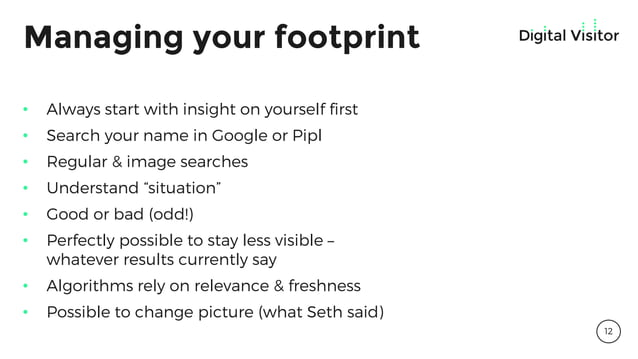 Managing Your Digital Footprint | PPT