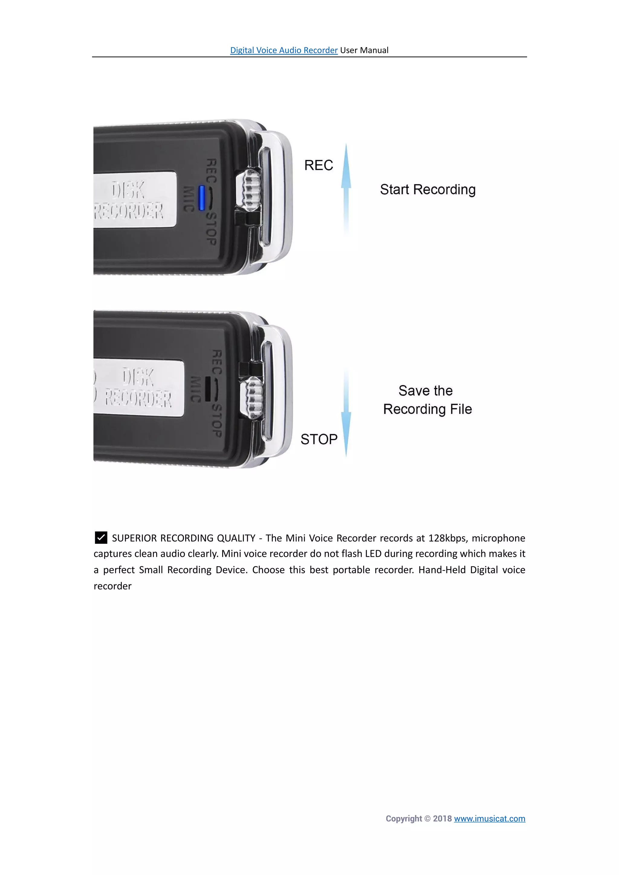 Digital voice-activated-recorder-manual | PDF
