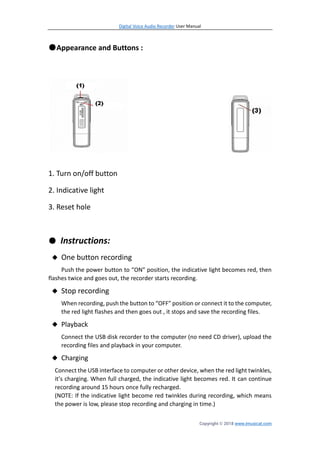Digital voice-activated-recorder-manual | PDF