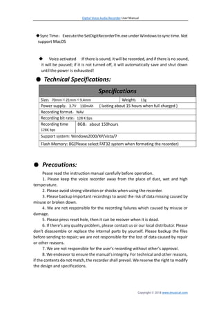 Digital voice-activated-recorder-manual | PDF