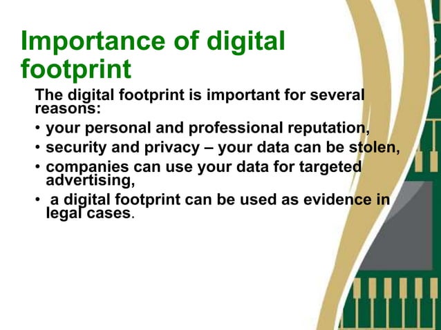 DIGITAL FOOTPRINT-WPS Office.pptx | Internet for Beginners | Internet