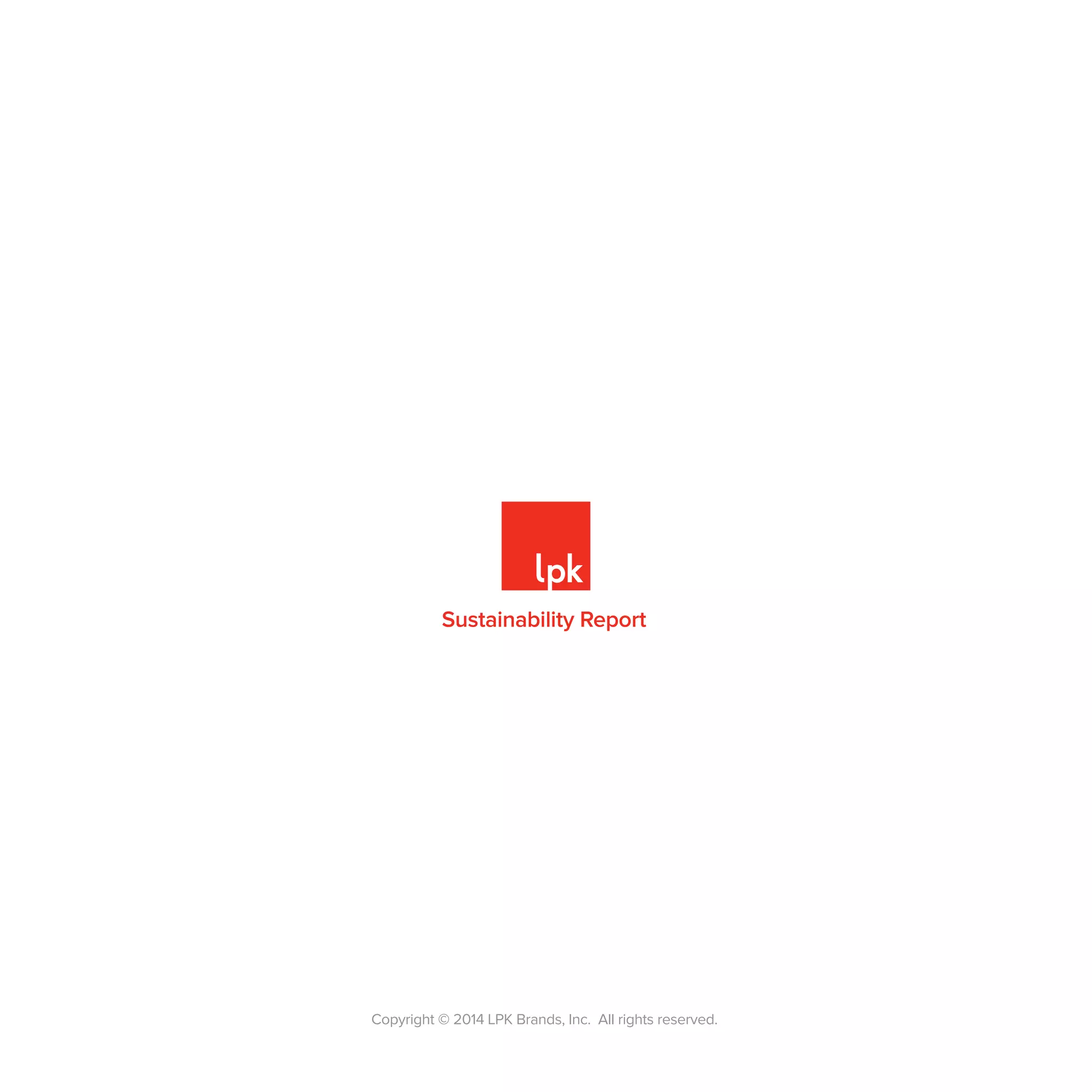 LPK 2013 Sustainability Report | PDF | Non-Profit Organizations ...
