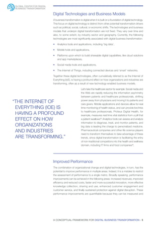 A Conceptual Framework for Digital Business Transformation | PDF