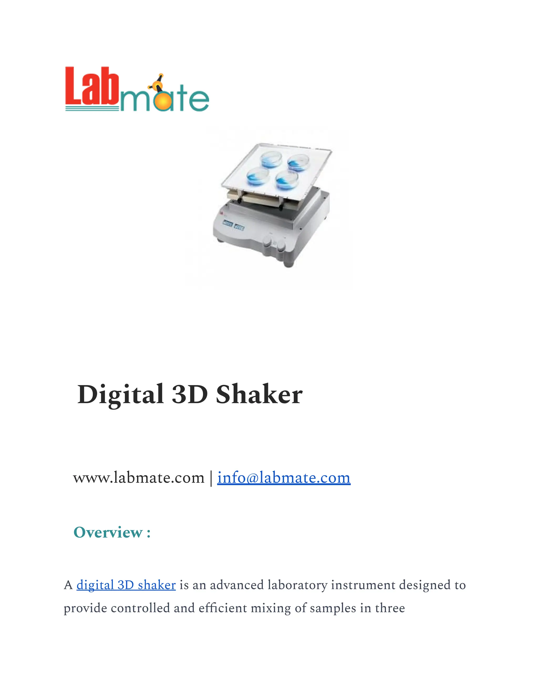 Digital 3D Shaker | PDF