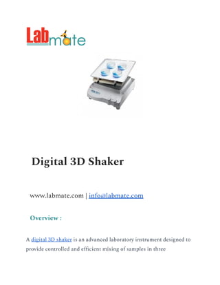 Digital 3D Shaker | PDF