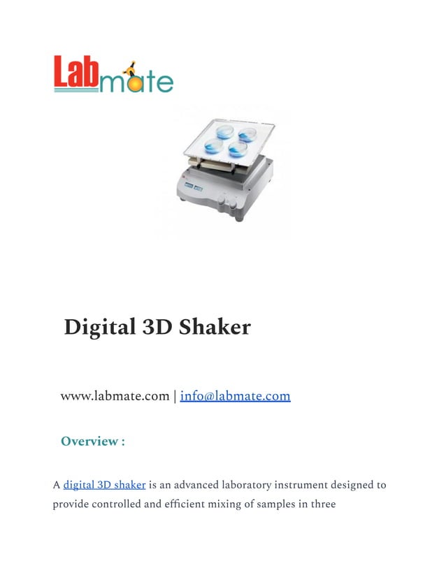 Digital 3D Shaker | PDF