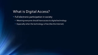 Digital access | PPTX