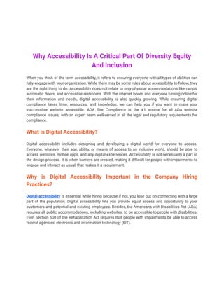 Digital Accessibility | PDF