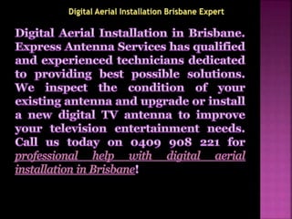 Digital Aerial Installation Brisbane Expert.pptx